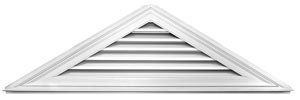 Vinyl Triangle Attic Vent - 7/12 Pitch | Larson Shutter